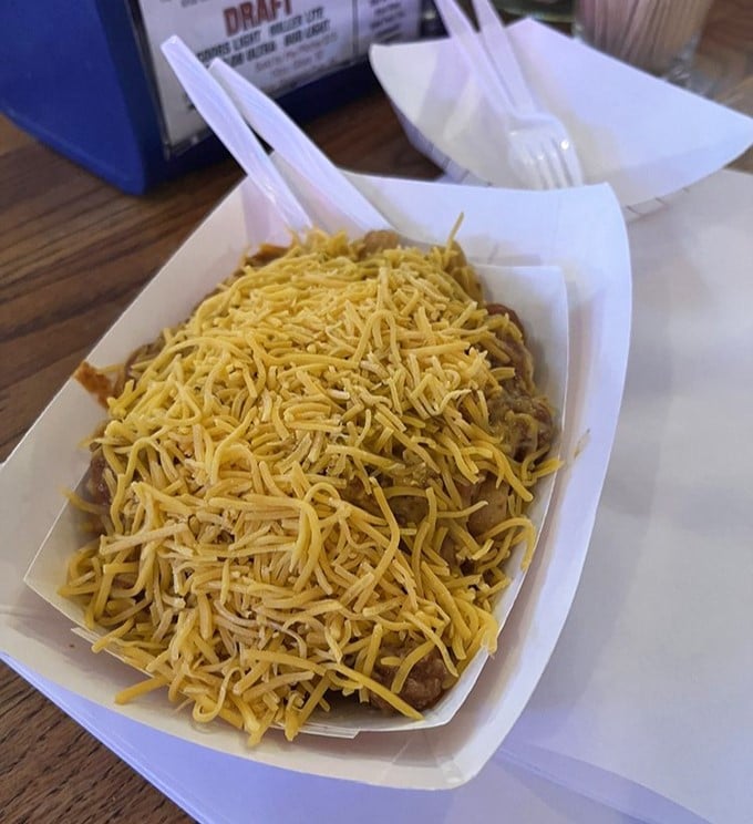 Frito Pie that doesn't try to reinvent the wheel &ndash; just smother it in chili and cheese. Comfort food that knows exactly what it's supposed to be.