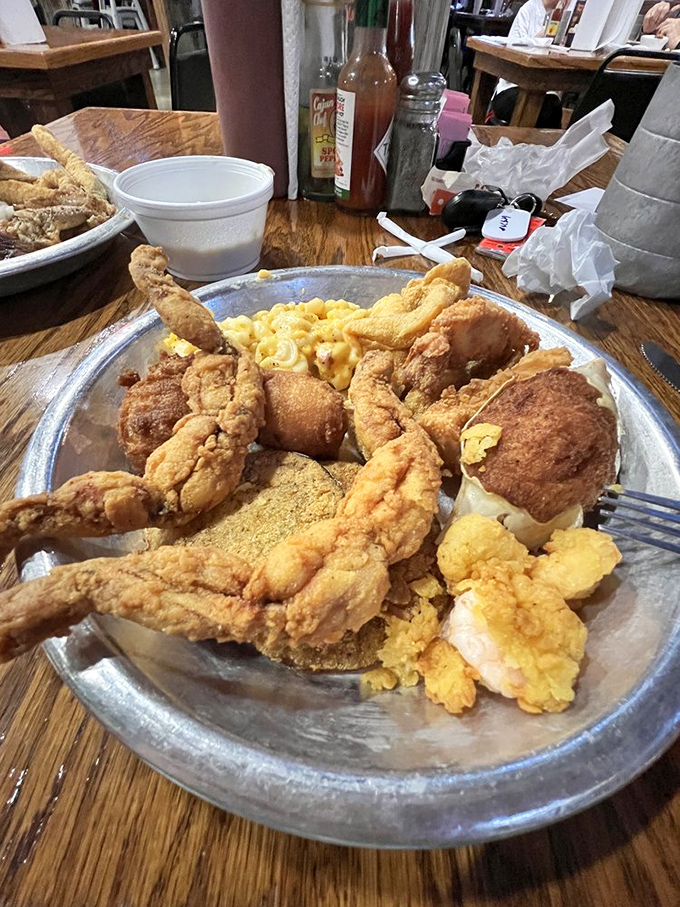 A plate that answers the eternal question: "How much fried goodness can fit on a single dish?" The answer: gloriously, beautifully more than you'd think.