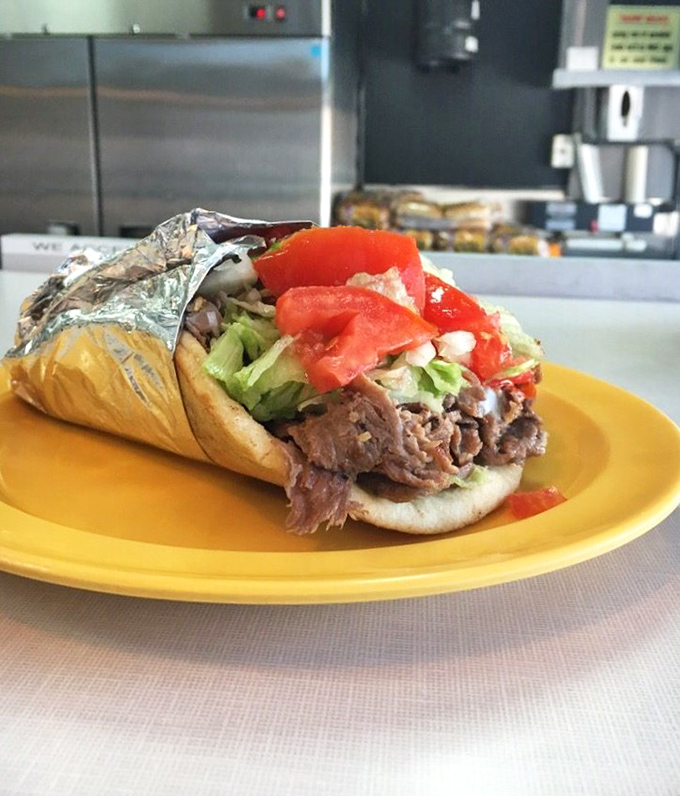 This gyro isn't just a sandwich&mdash;it's a handheld vacation, with tender meat, fresh veggies, and a foil wrapper that means business.