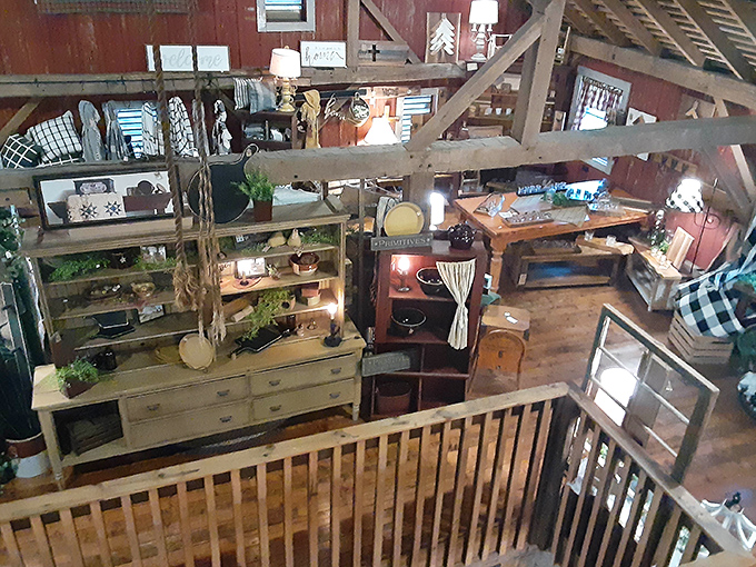 A bird's-eye view of vintage heaven. From up here, you can plot your treasure-hunting strategy like a general planning a campaign.