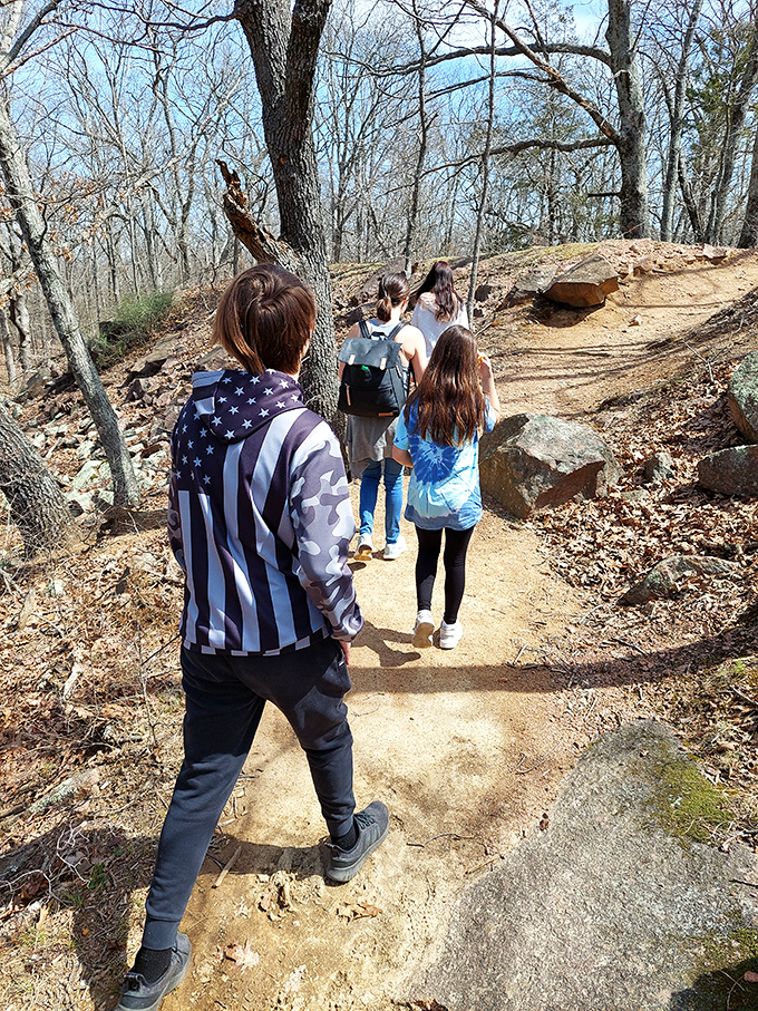 The trail beckons with promises of geological wonders ahead &ndash; Mother Nature's version of "follow the yellow brick road."