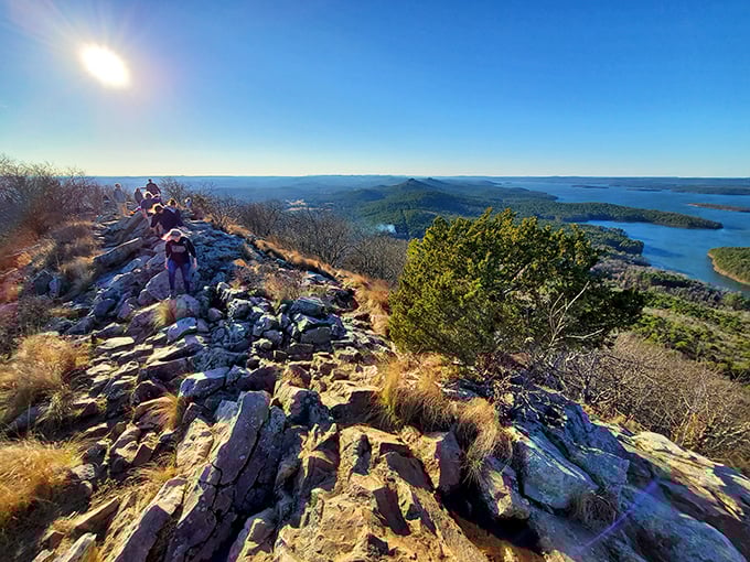 The rocky summit trail &ndash; where hikers discover muscles they didn't know existed and views they'll never forget.