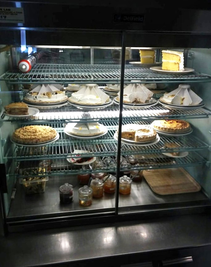 The pie case at Flo's is like a museum of American dessert artistry &ndash; each creation more tempting than the last.