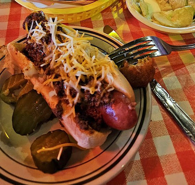 The famous Hungarian hot dog comes dressed to impress with meat sauce and cheese&mdash;like a tuxedo-wearing sausage that's ready for its close-up.