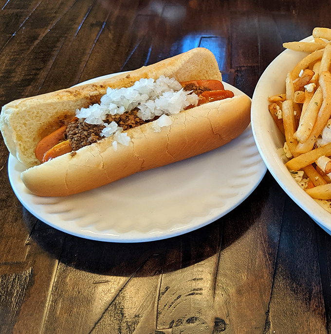 Sometimes the simplest pleasures are the most profound &ndash; a perfectly dressed hot dog with just the right snap, proving Harry's hasn't forgotten its roots.