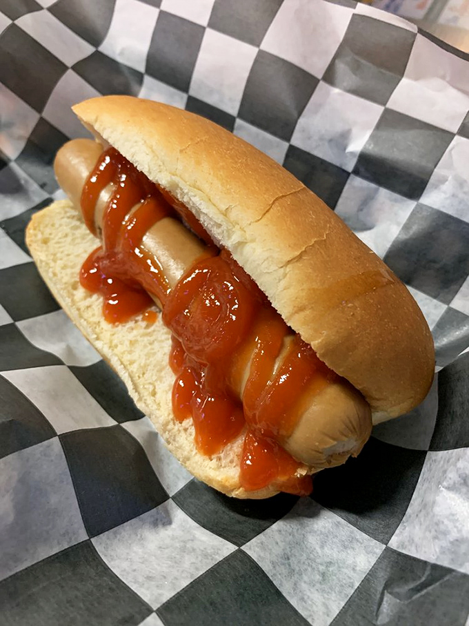 Sometimes simplicity speaks volumes &ndash; like a classic hot dog that knows exactly what it is and refuses to apologize for perfection.