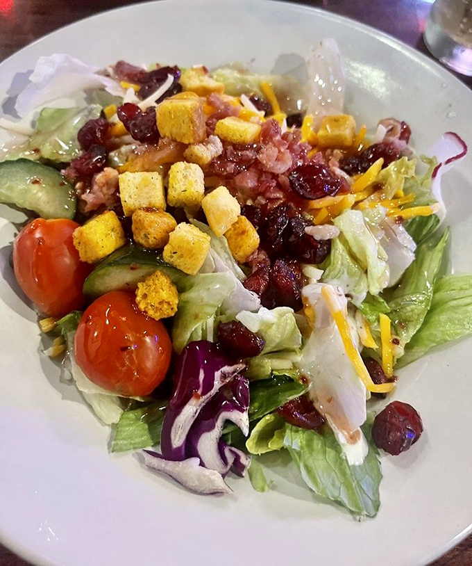 Even the salads at Lucille's mean business, with fresh greens, colorful toppings, and house-made dressings that might convert the most dedicated carnivore.