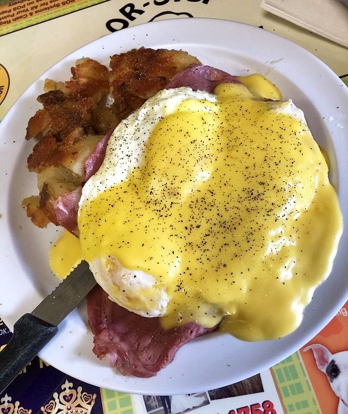 Irish Benedict: Where hollandaise meets ham in a breakfast romance so perfect it deserves its own rom-com soundtrack.