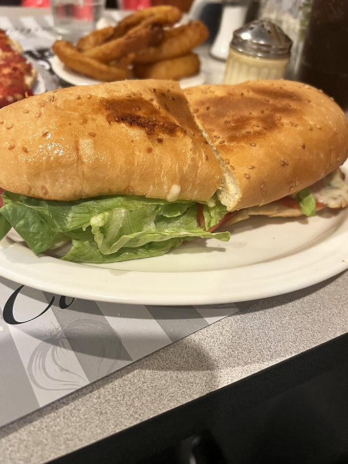 This Italian sub is stuffed so generously, you'll need an engineering degree to figure out the bite angle.