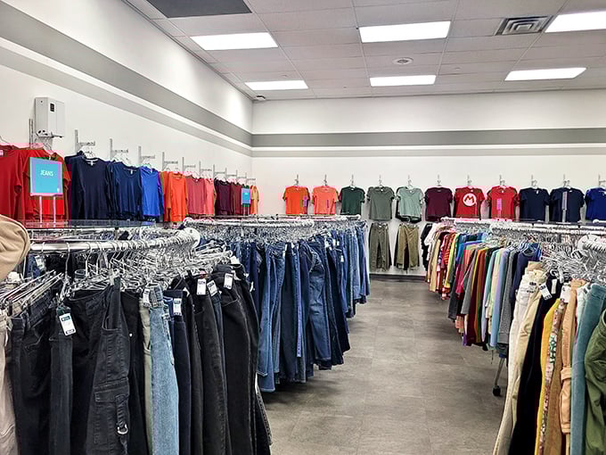 The denim section alone could clothe half of Nevada. Finding your perfect pair here is like striking gold without having to pan for it.
