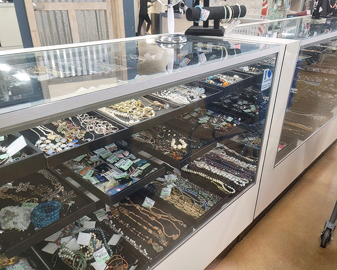 Tiny treasures that tell big stories. This jewelry case is where forgotten accessories get their encore performance&mdash;vintage sparkle without the vintage price tag.