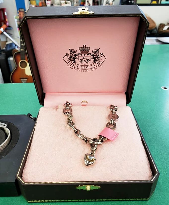 Designer finds hiding in plain sight! This Juicy Couture bracelet proves that luxury can be affordable when you know where to look.