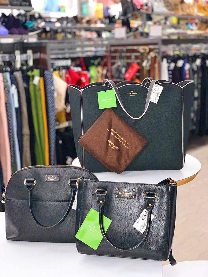 Designer dreams at down-to-earth prices. These Kate Spade bags didn't get the memo that they're supposed to cost a month's car payment.
