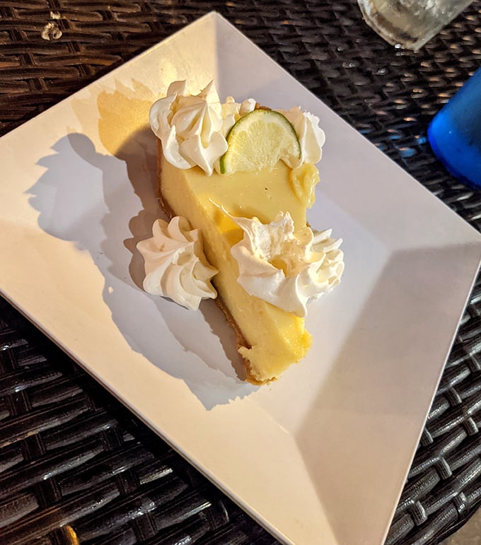 Key lime pie that strikes that perfect balance between sweet and tart&mdash;the essential Florida finale to any seafood feast.