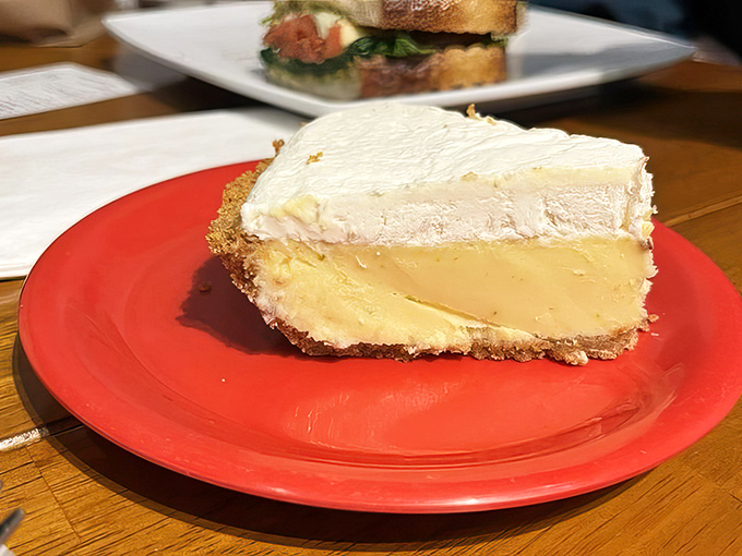 Key lime pie that transports you straight to Florida without the sunscreen. That perfect balance of sweet and tart makes winter disappear with each bite.