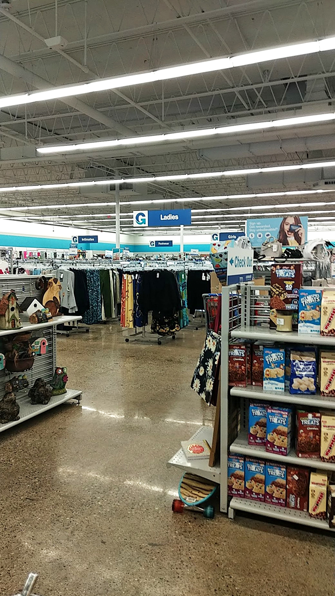 Department store organization meets discount store prices in the Ladies section, where your next favorite outfit is hiding in plain sight.