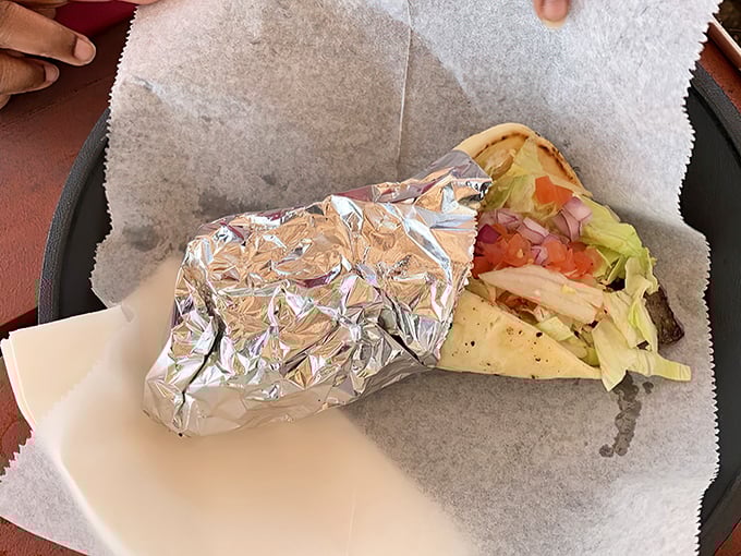 Not just a taco, but a flavor fiesta wrapped in a warm embrace. The kind of handheld delight that makes you forget about utensils entirely.