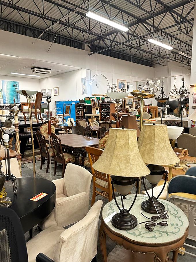 Lamp heaven or lighting purgatory? This collection could illuminate a small village or provide the perfect reading nook ambiance for hundreds of book lovers.