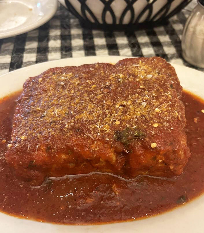 This lasagna isn't just a meal, it's an architectural achievement&mdash;layers of pasta, sauce, and cheese creating the Sistine Chapel of comfort food.