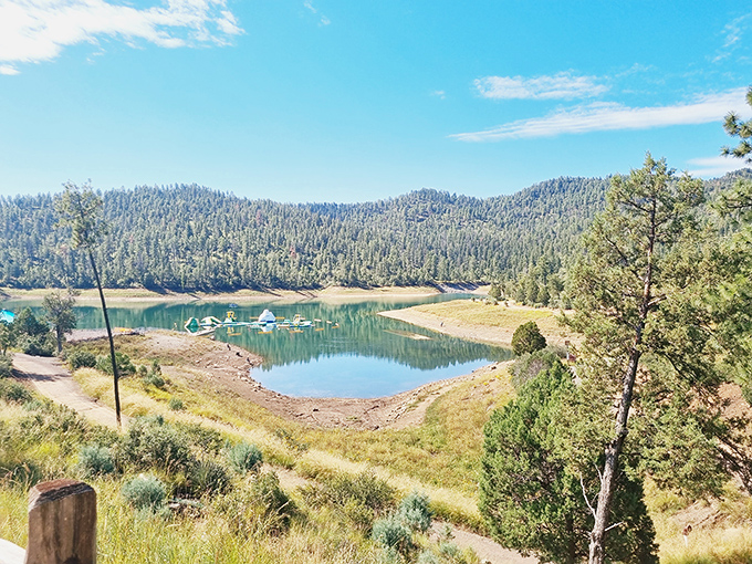 Bonito Lake nestled in the nearby mountains offers a serene escape, proving that waterfront property is still accessible if you know where to look.