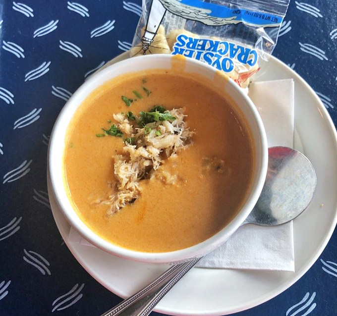 This isn't just soup—it's a warm, creamy hug in a bowl. The kind of bisque that makes you want to write poetry.