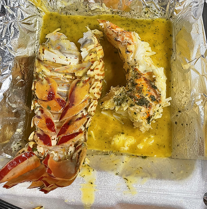 Lobster tails swimming in butter – this is what dreams are made of, folks.