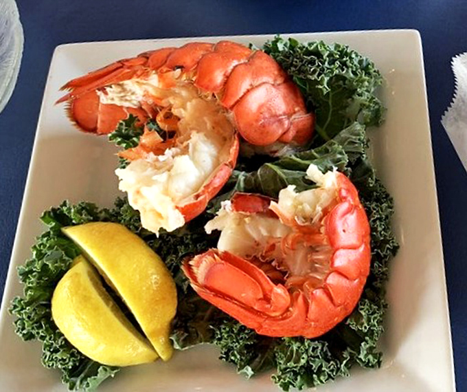 These lobster tails aren't just seafood; they're a celebration on a plate. Nestled on fresh greens with a squeeze of lemon, they're ocean royalty in Frederica.