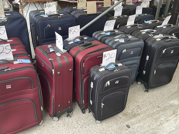 Luggage that's ready for adventure&mdash;or at least ready to hold all the other treasures you'll inevitably find at the market.