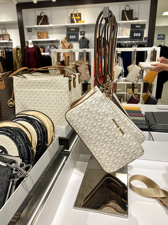 The thrill of the hunt! Designer handbags at outlet prices&mdash;like finding truffles without needing a special pig.