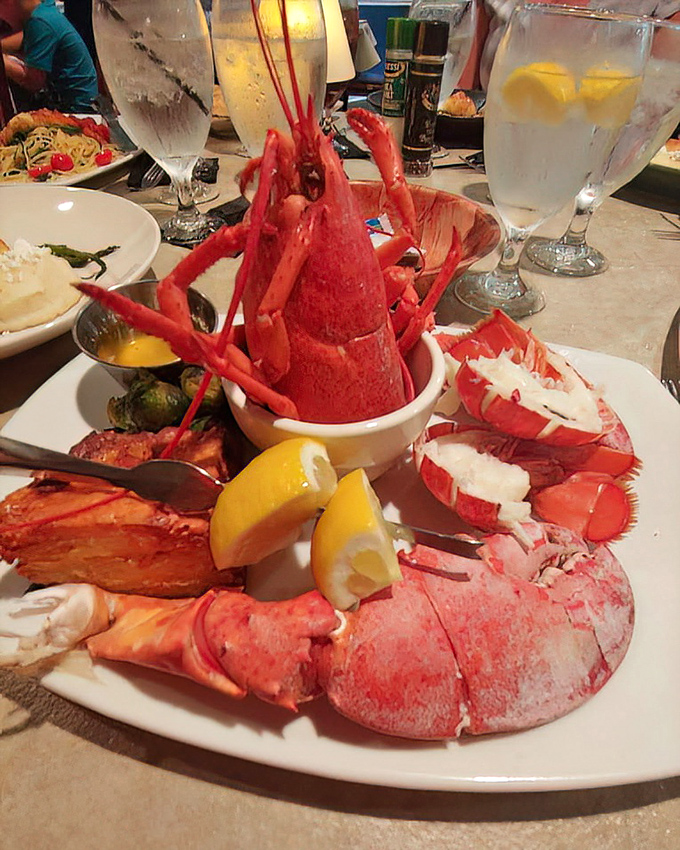 This isn't just dinner&mdash;it's a crustacean celebration where the guest of honor arrived wearing its formal red shell.