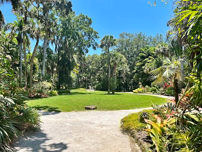 McKee Botanical Garden's lush pathways invite wanderers to lose themselves in a jungle of wonder.