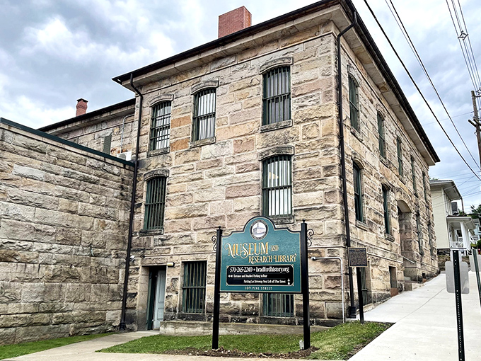 The old jail now houses history instead of inmates – a stone fortress of stories waiting to be discovered.