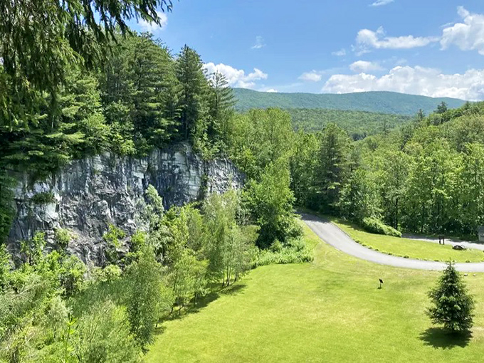 Fall foliage so perfect, even your camera can't believe it's not a painting. 