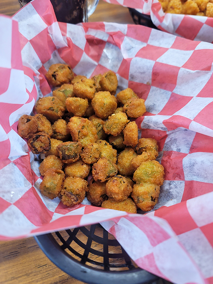 Fried okra that could convert even the most stubborn skeptics. Crispy, golden nuggets that make you wonder why vegetables ever bothered growing any other way.