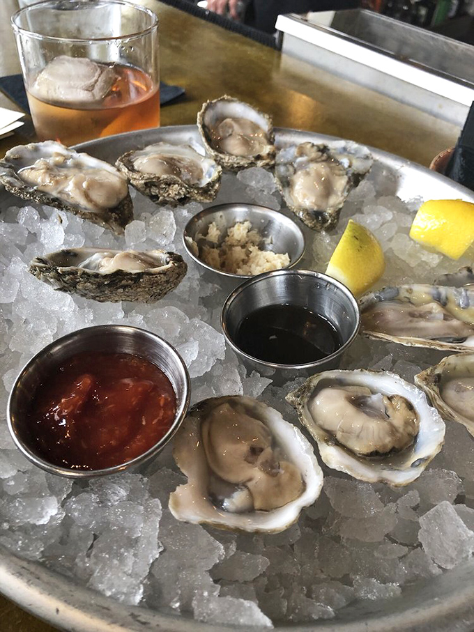 Oysters so fresh they practically introduce themselves. Served on ice with classic accompaniments, they're the ocean's perfect appetizer.