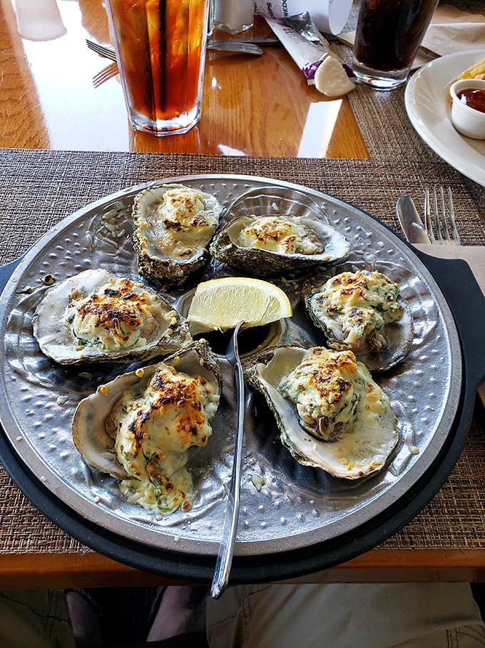 These Oysters Rockefeller aren't just baked, they're practically wealthy&mdash;creamy, cheesy treasures from the sea that make you feel like maritime royalty.