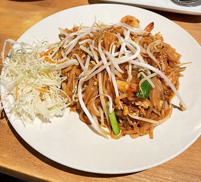 Pad Thai perfection doesn't happen by accident. Those bean sprouts crown the noodles like a crunchy halo sent from carbohydrate heaven.