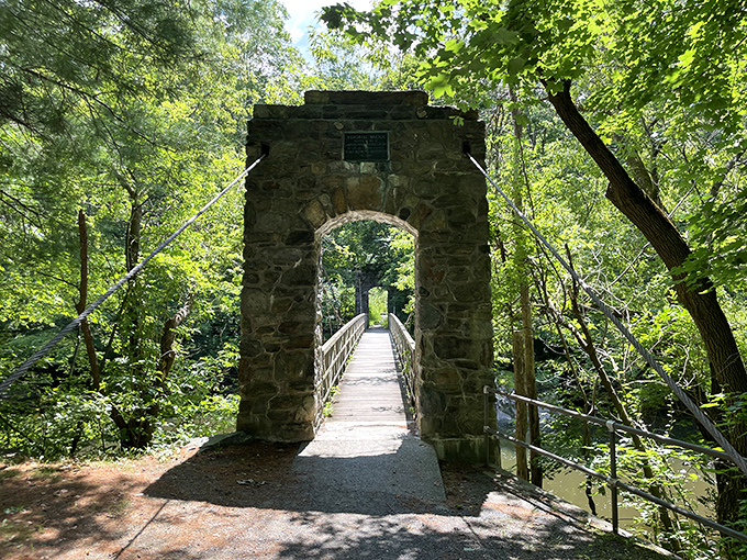 This stone bridge looks like something from a fairytale, inviting curious travelers to cross into another world of Berkshire beauty.