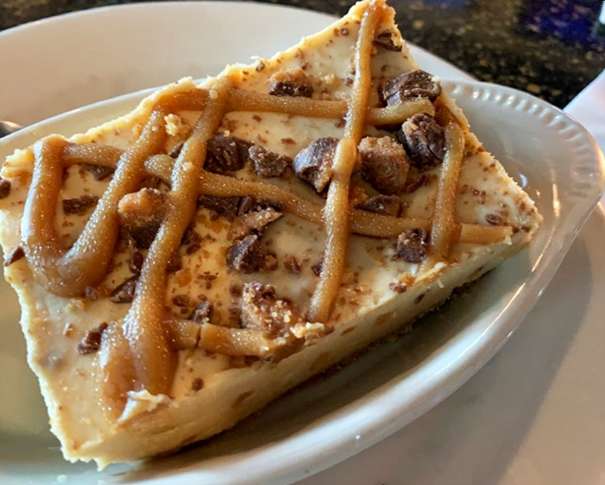 Peanut butter pie that looks like heaven on a plate &ndash; resistance is futile, don't even try.