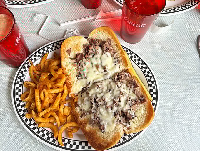 This isn't just a Philly cheesesteak&mdash;it's a masterclass in melted perfection. The cheese-to-meat ratio would make Rocky himself climb those steps again.