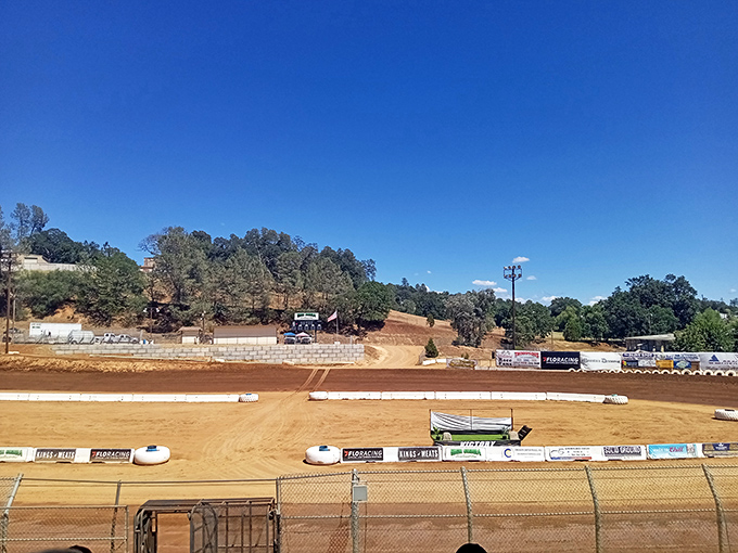 Dirt track racing at Placerville Speedway brings modern thrills to this historic Gold Rush town every Saturday night.