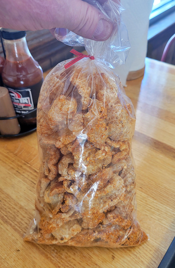 Pork rinds that crackle with each bite&mdash;the barbecue equivalent of potato chips but with enough seasoning to make your taste buds stand at attention.