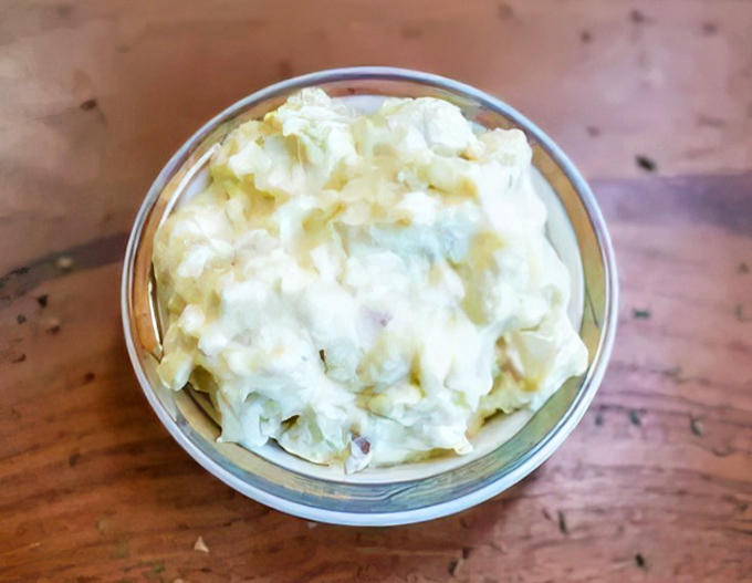 Potato salad so creamy it should have its own fan club. The perfect cool counterpoint to all that smoky, spicy barbecue heat.