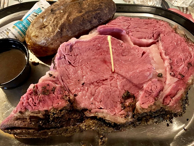 Prime rib so perfectly pink, it could make a vegetarian reconsider their life choices (briefly).