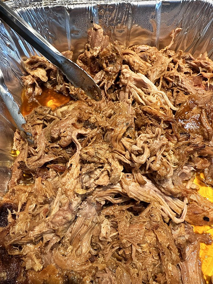Pulled pork that surrenders completely to the fork &ndash; each strand carrying the perfect balance of smoke and succulence.