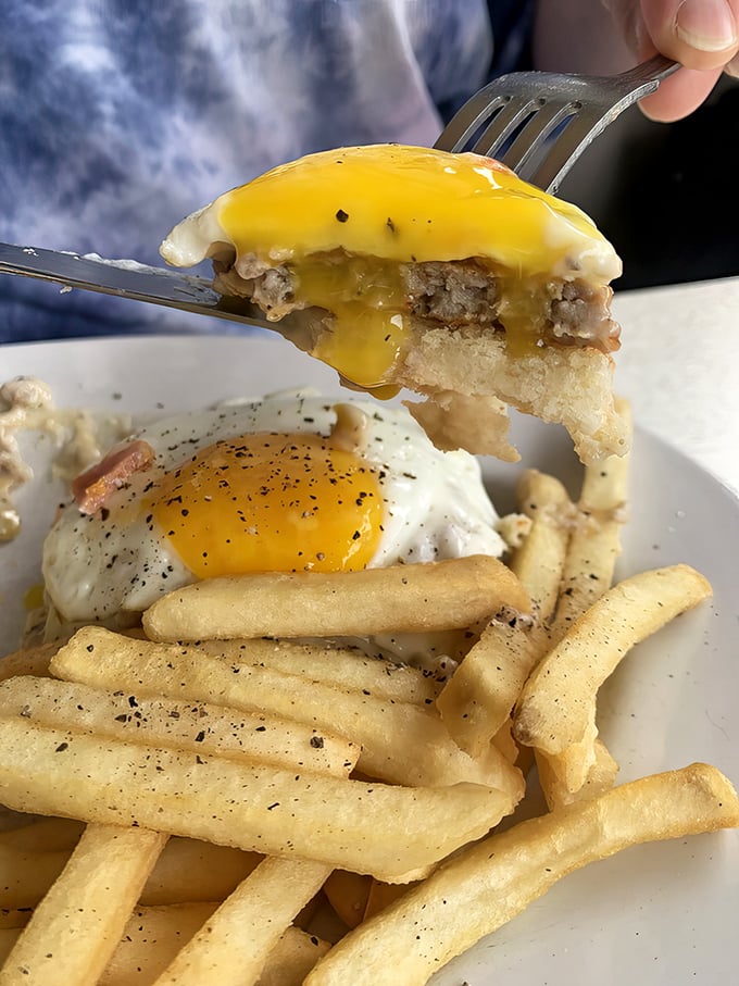 These redneck benedict aren't just breakfast&mdash;they're a fiesta on a plate, with home fries playing the perfect supporting role.