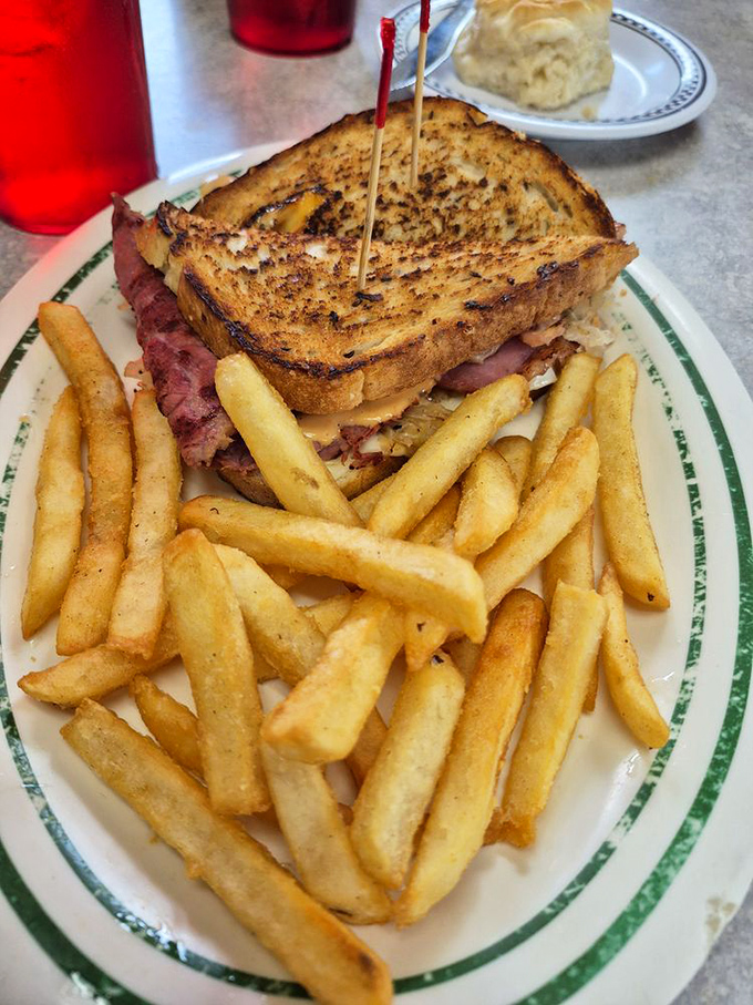 This sandwich isn't just grilled&mdash;it's been transformed into a masterpiece of melted cheese, tender meat, and golden bread that demands to be photographed first.