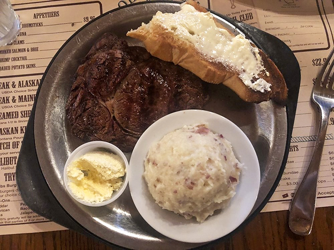 The kind of ribeye that makes vegetarians question their life choices&mdash;perfectly charred outside, blushing pink within.