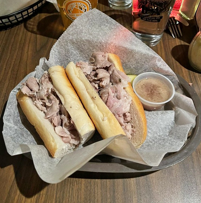 The roast pork sandwich &ndash; a Philly institution done right. Simple, honest, and requiring both hands and possibly a strategy session.