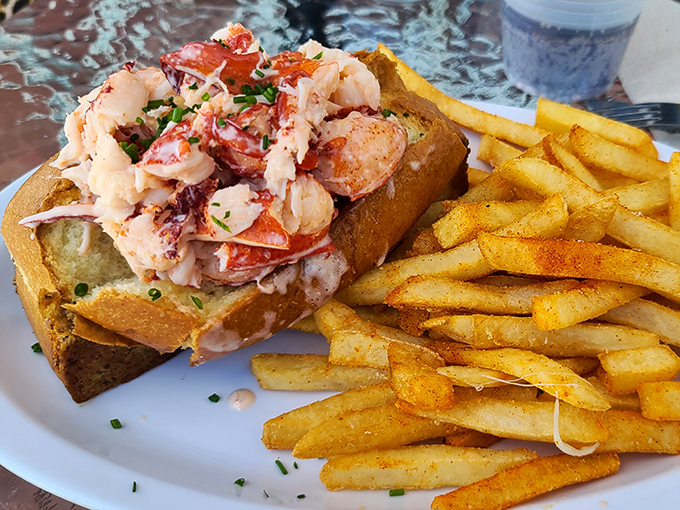 The lobster roll that launched a thousand return visits &ndash; sweet, tender meat nestled in buttery, toasted perfection. Worth every mile of its journey inland.